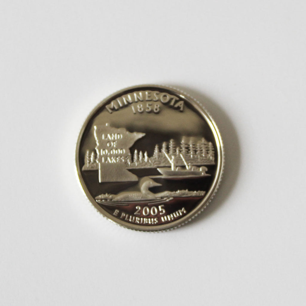 2005 / State Quarter Silver Proof / Minnesota – The CoinArt Company
